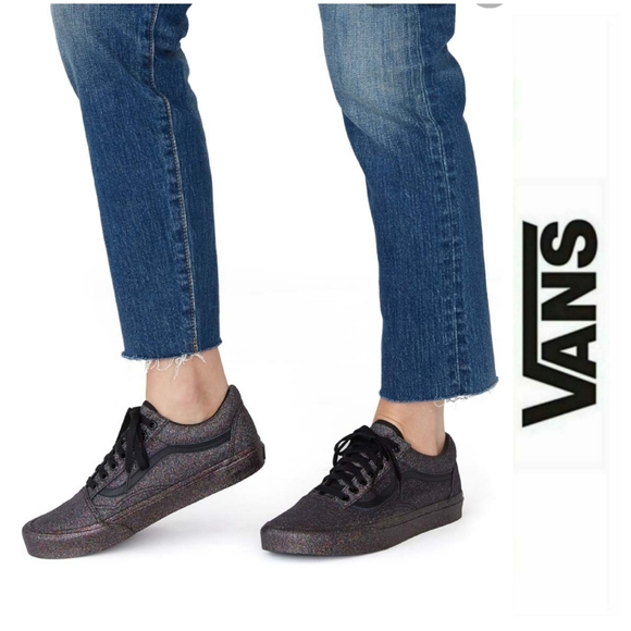 Vans | Shoes | Funky Fresh Glitter Old Skool Vans | Poshmark